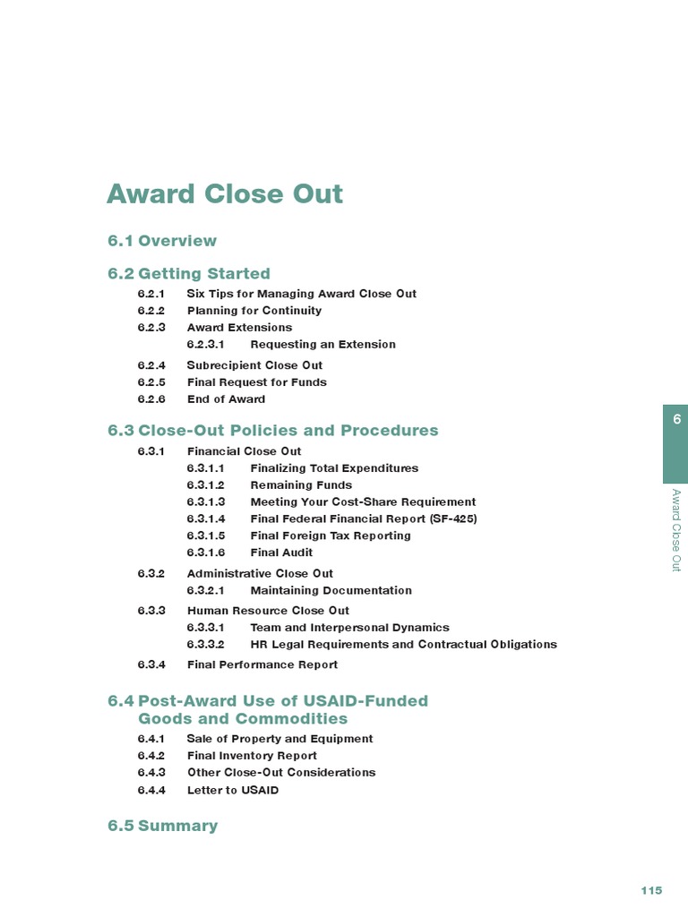 Essential NGO Guide - Chapter 6 - Close Out | PDF | United States ...