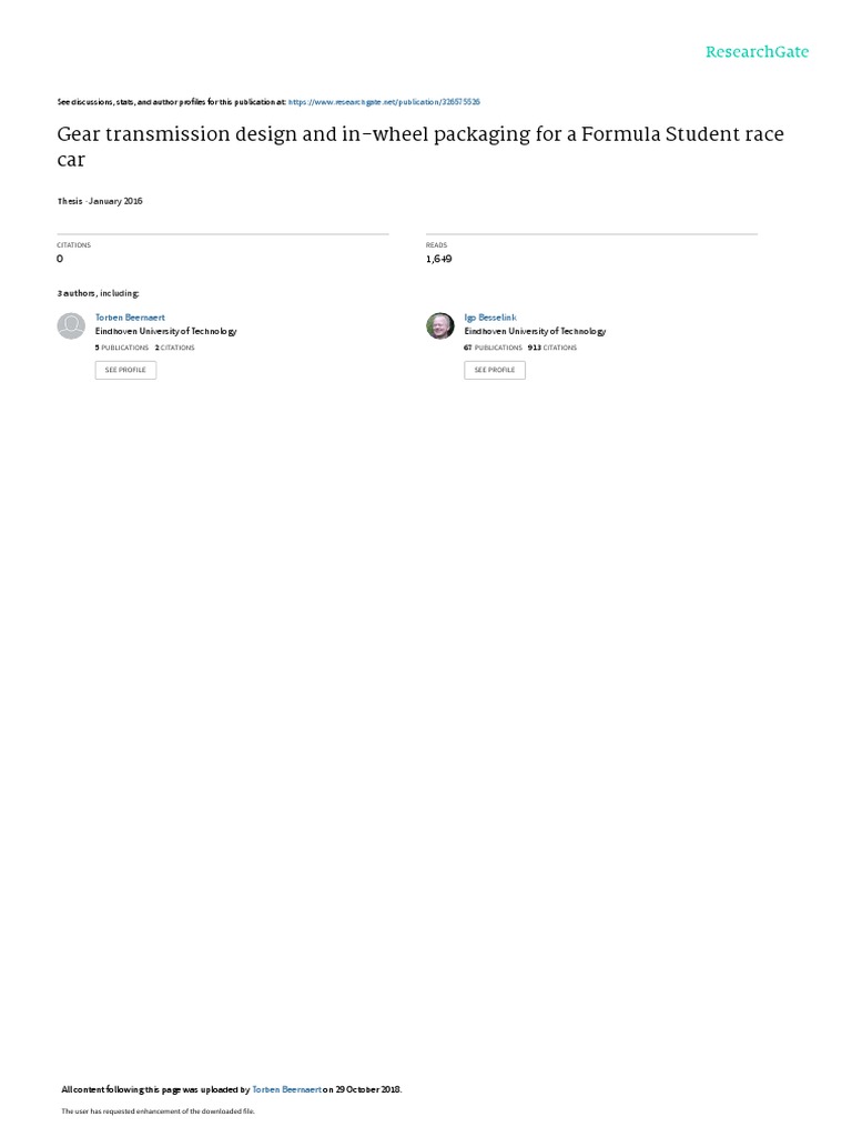 0778690-Gear Transmission Design and In-Wheel Packaging For A Formula ...