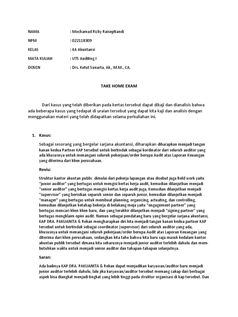 Analisis Struktur dan Proses Audit KAP | PDF