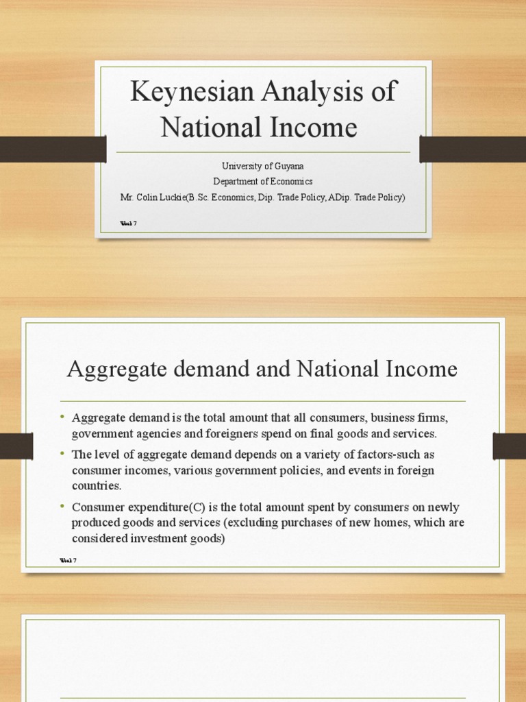 Keynesian Analysis of National Income | PDF | Fiscal Multiplier ...