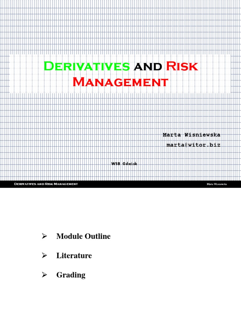 Derivatives and Risk Management16m | PDF | Option (Finance ...