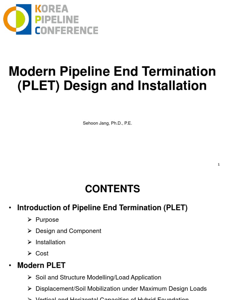 Modern Pipeline End Termination (PLET) Design | PDF | Anchor | Deep Foundation
