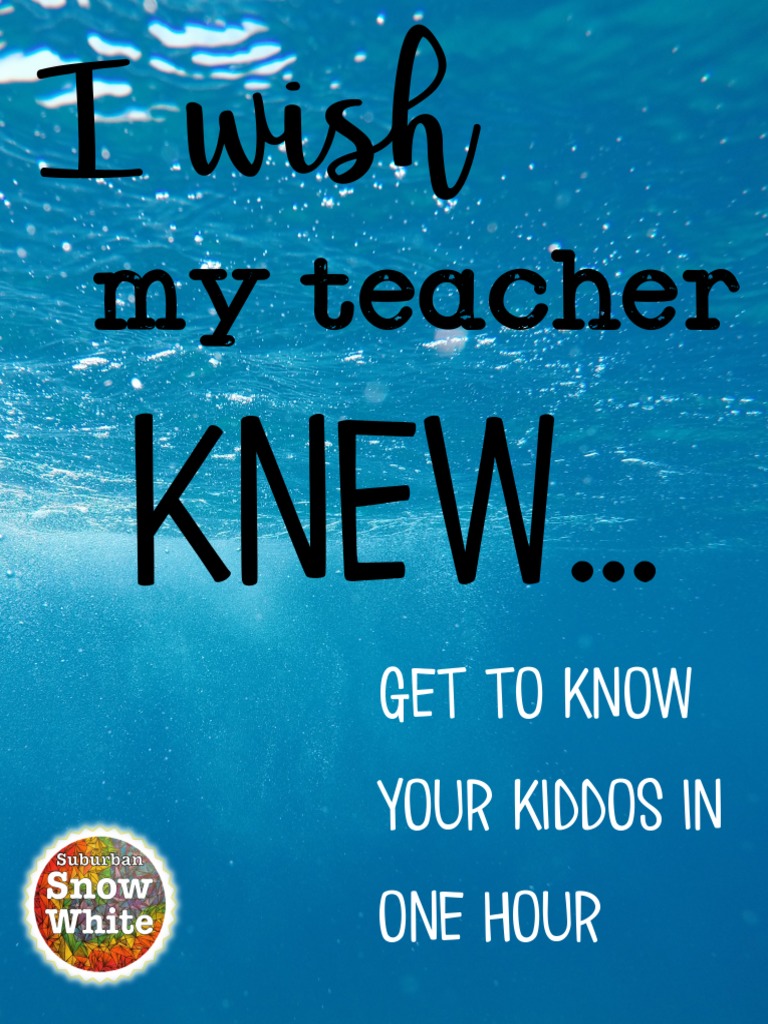 Wish My Teacher Knew | PDF | Printing | Graphic Design