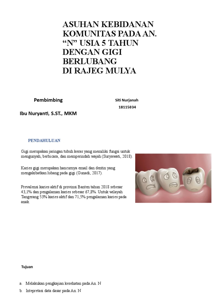 Asuhan Kebidanan Gigi Berlubang | PDF | Kesehatan Holistik