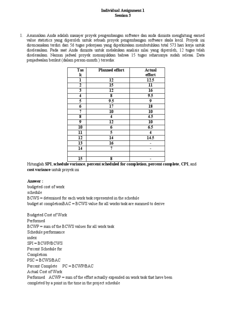 Individual Assignment 1 | PDF