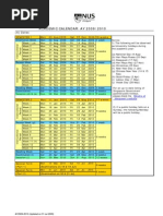 NUS Academic Calendar 2024/25 | PDF | Academic Term | Educational Stages