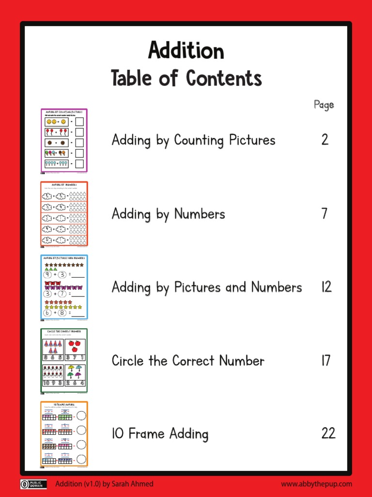 Addition: Adding by Counting Pictures 2 | PDF