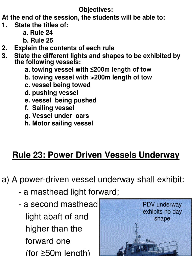 Rule 23-25 | PDF | Mast (Sailing) | Stern