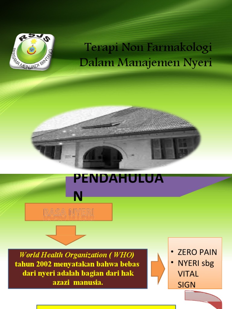 Terapi Non Farmakologi Dalam Manajemen Nyeri | PDF | Pengembangan Diri