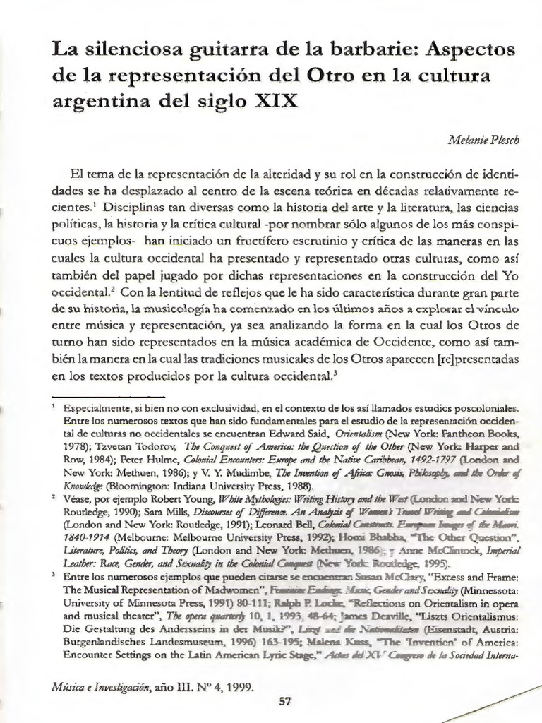Plesch - La Silenciosa Guitarra de La Barbarie | PDF