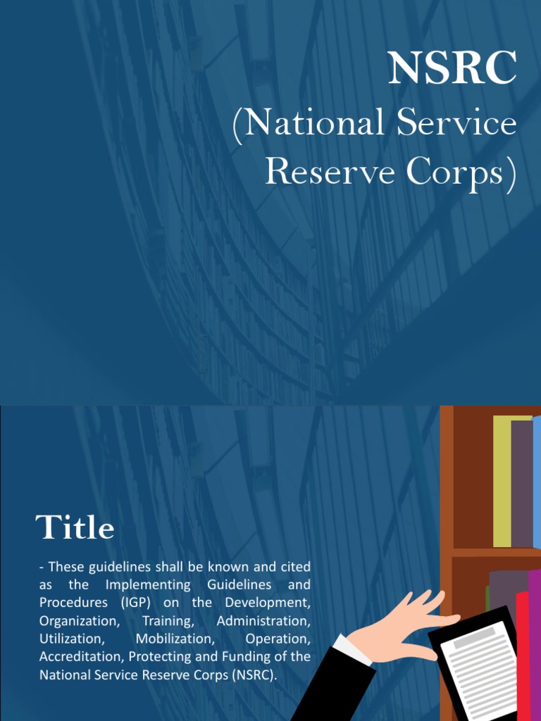 Guidelines for the Development, Organization, Training, Administration ...