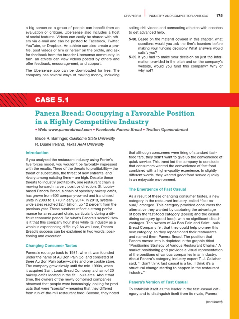Case Study Industry and Competitor Analysis | Download Free PDF ...