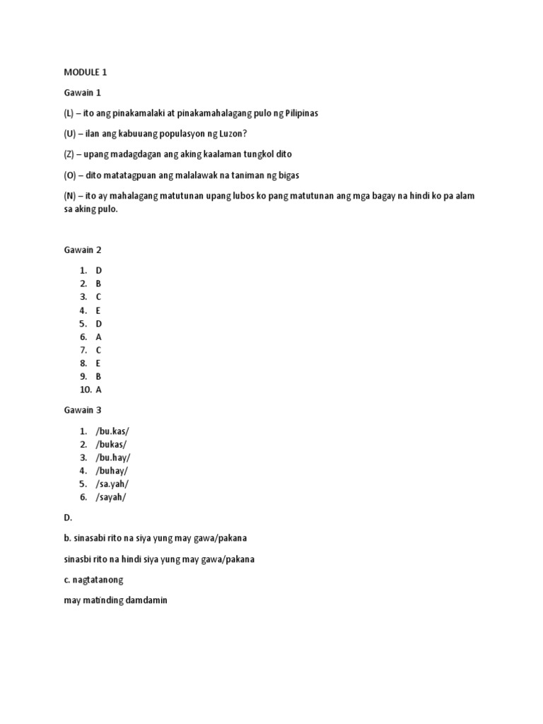 3rd Quarter Filipino | PDF