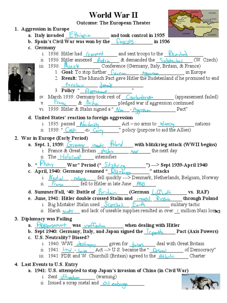 #5 WWII Guided Notes European Theater | PDF | Allies Of World War II ...