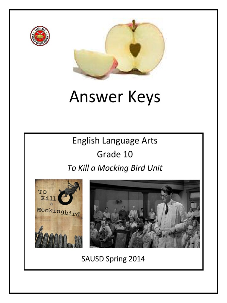 Too Kill A Mockingbird Answer Keys | PDF | To Kill A Mockingbird