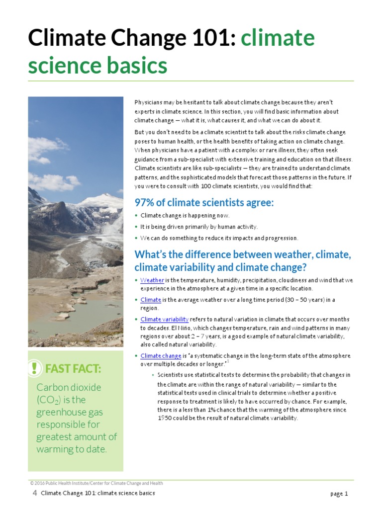 Climate 101 | PDF | Greenhouse Gas | Climate Change