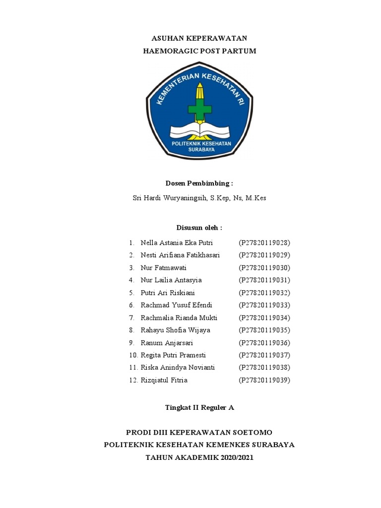 Askep HPP (Haemoragic Post Partum) | PDF