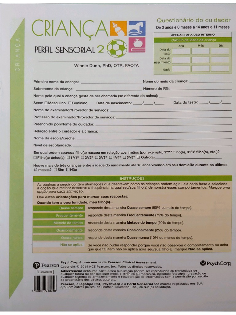 Perfil Sensorial 2 | PDF