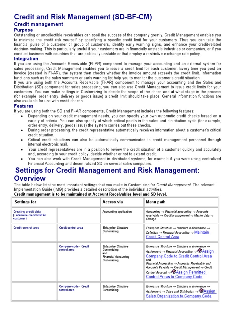 Credit and Risk Management | PDF | Subroutine | Sales