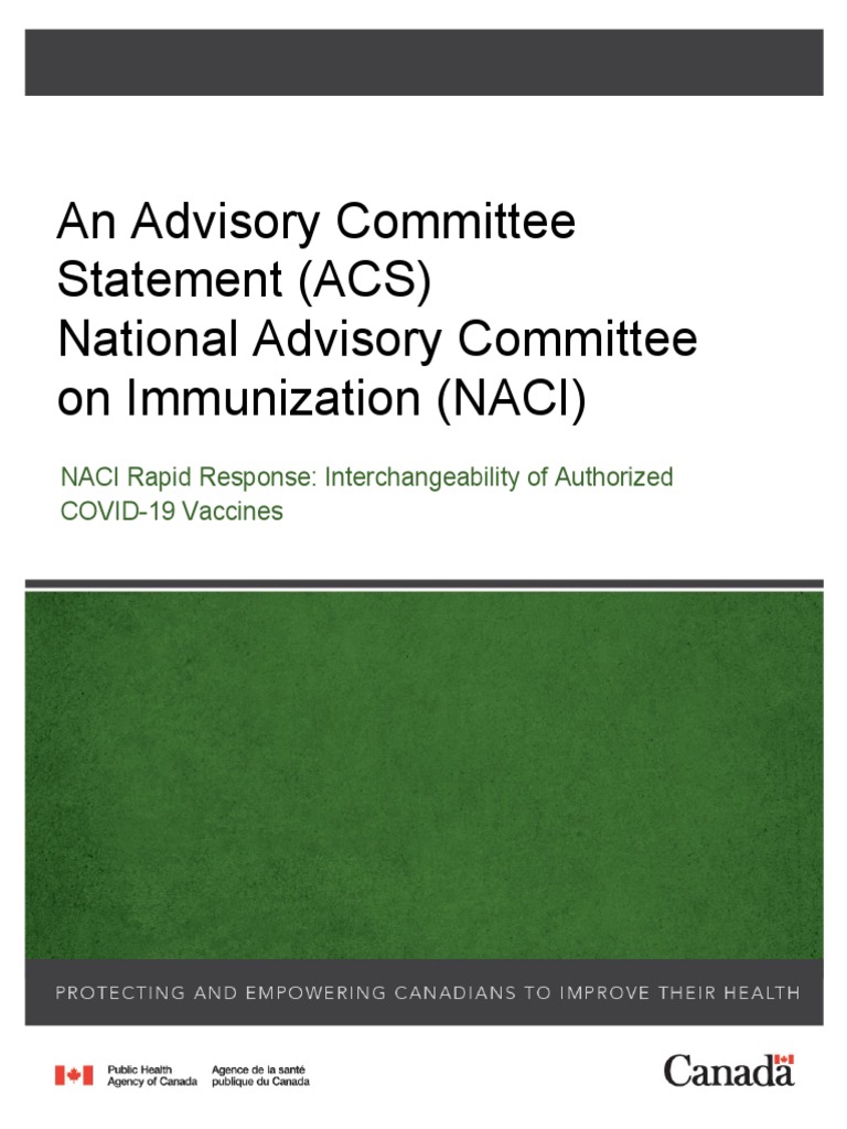 Naci Rapid Response Interchangeability Authorized COVID-19 Vaccines ...