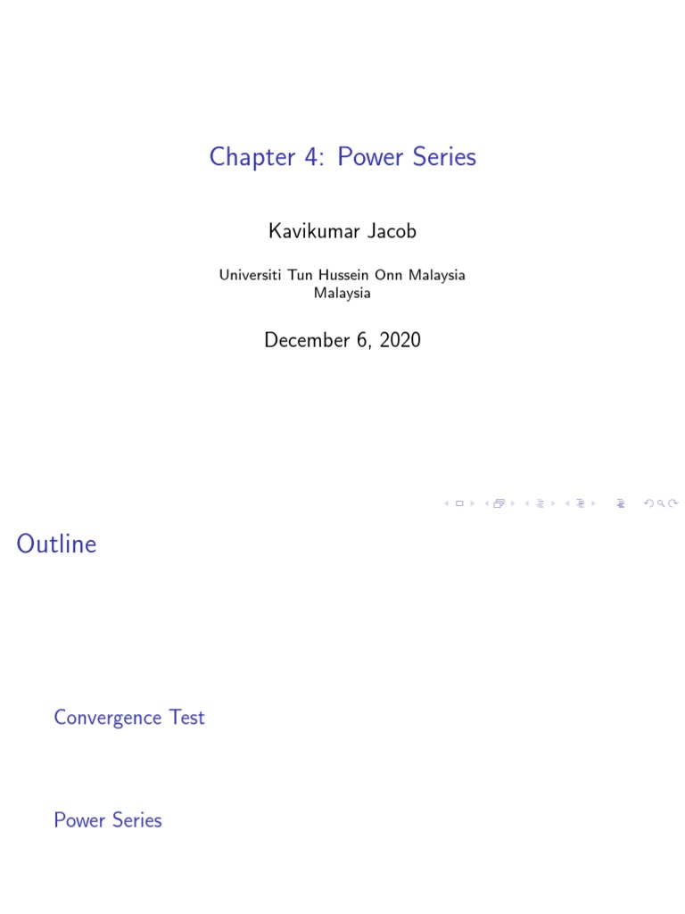 Chapter 4 Power Series | PDF | Power Series | Polynomial