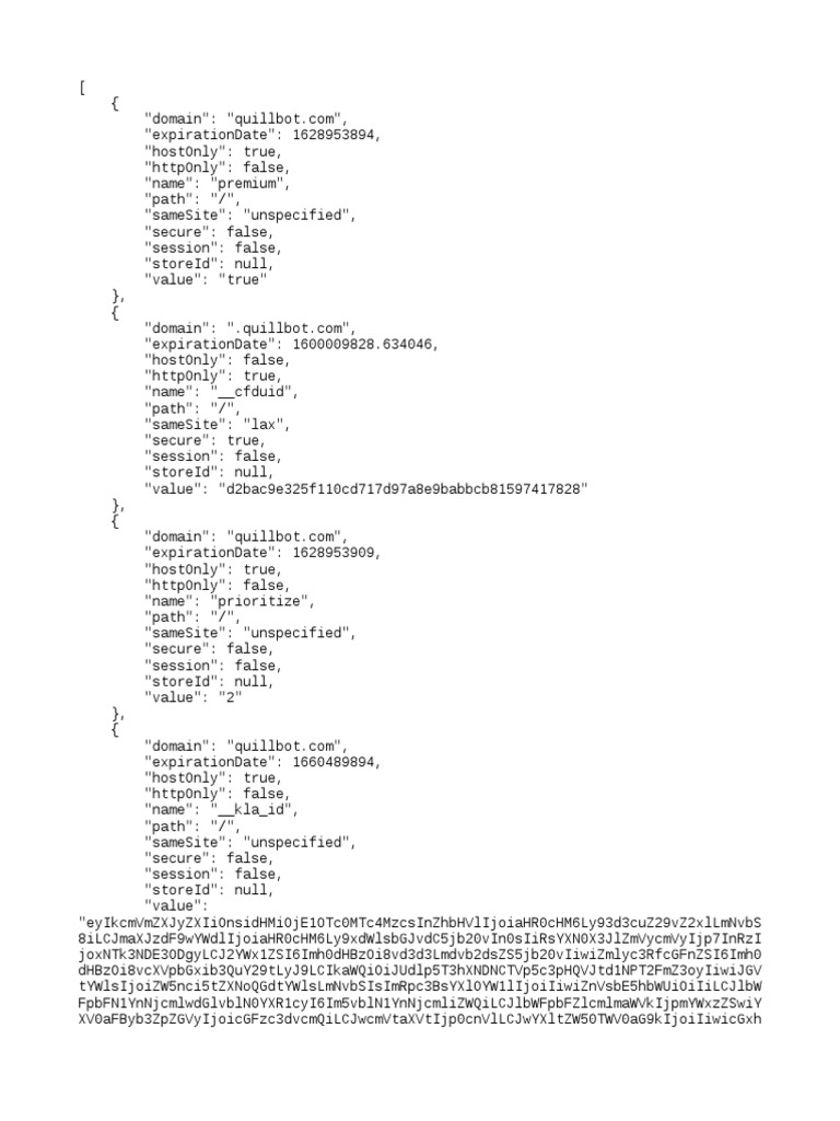 QuillBot Cookies 14.09.2020 | PDF | Logic | Data Management