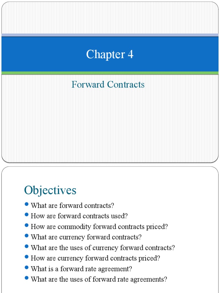 5138 5604 Chapter 04 Forward Contracts | PDF | Hedge (Finance) | Arbitrage
