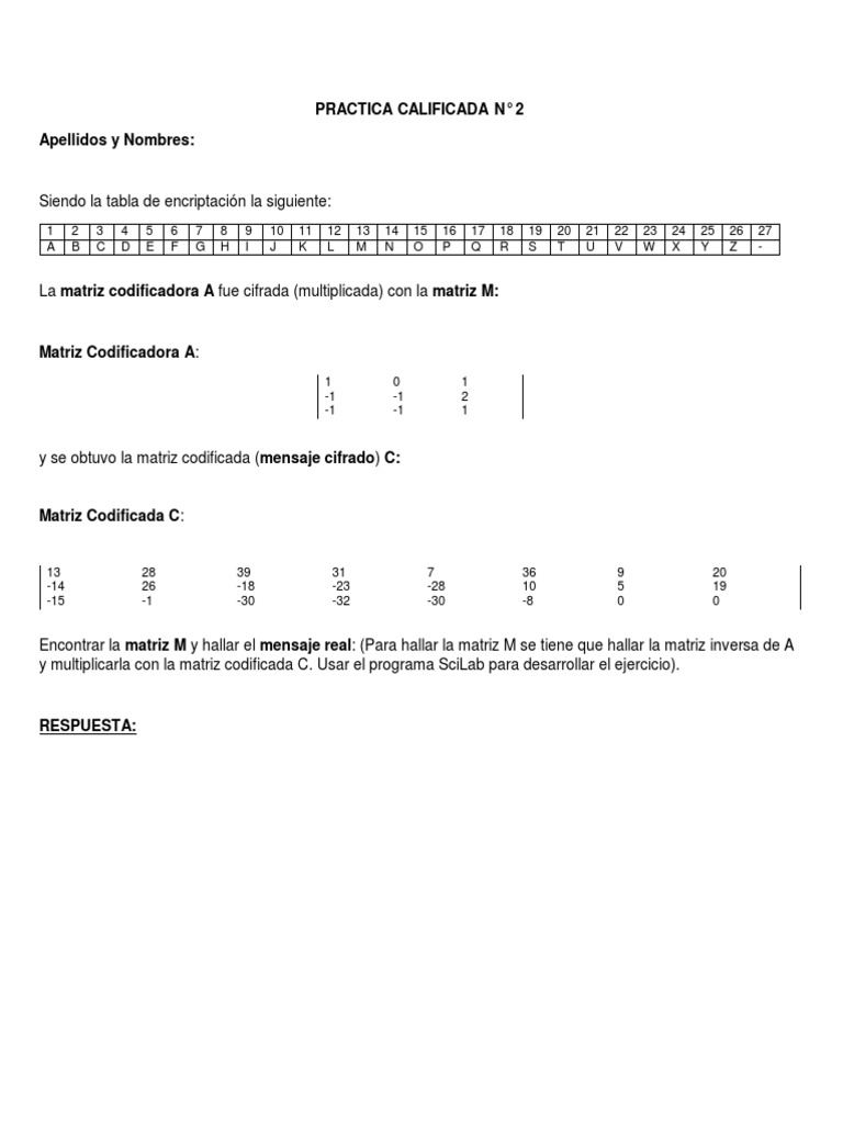 PRACTICA CALIFICADA #2 - Criptografia | PDF