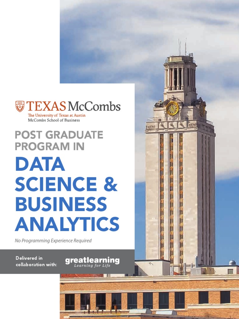 Texas Data Science Brochure | PDF | Analytics | Data Science Texas Data Science Brochure | PDF | Analytics | Data Science