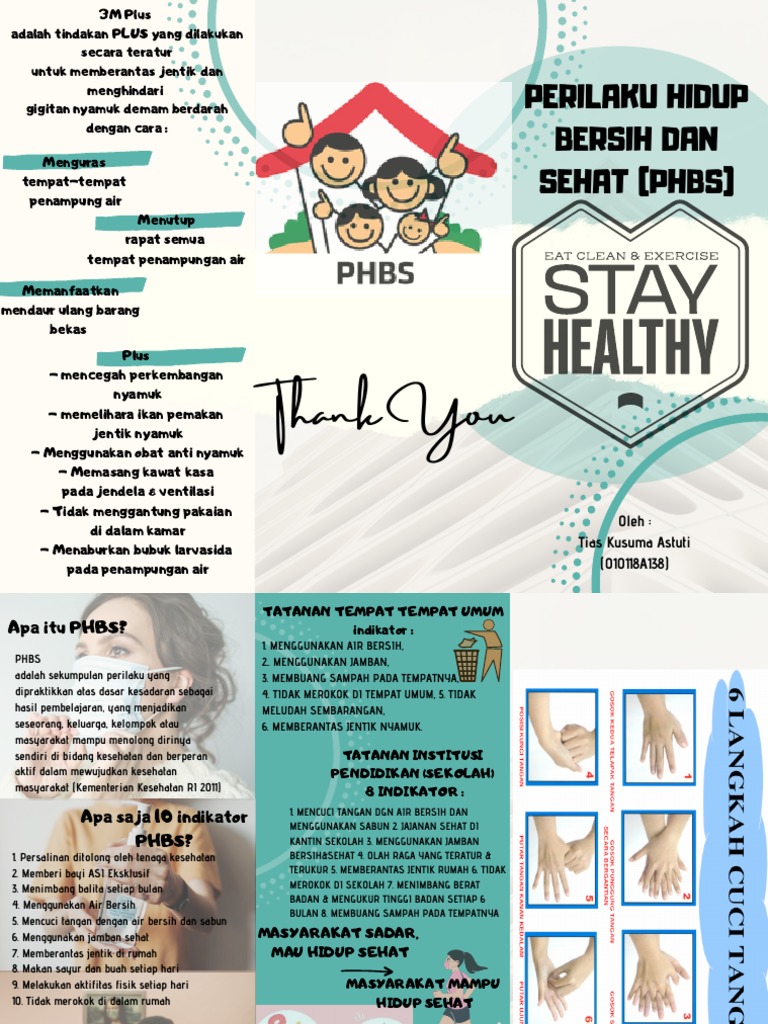 Leaflet PHBS | PDF | Kesehatan Holistik