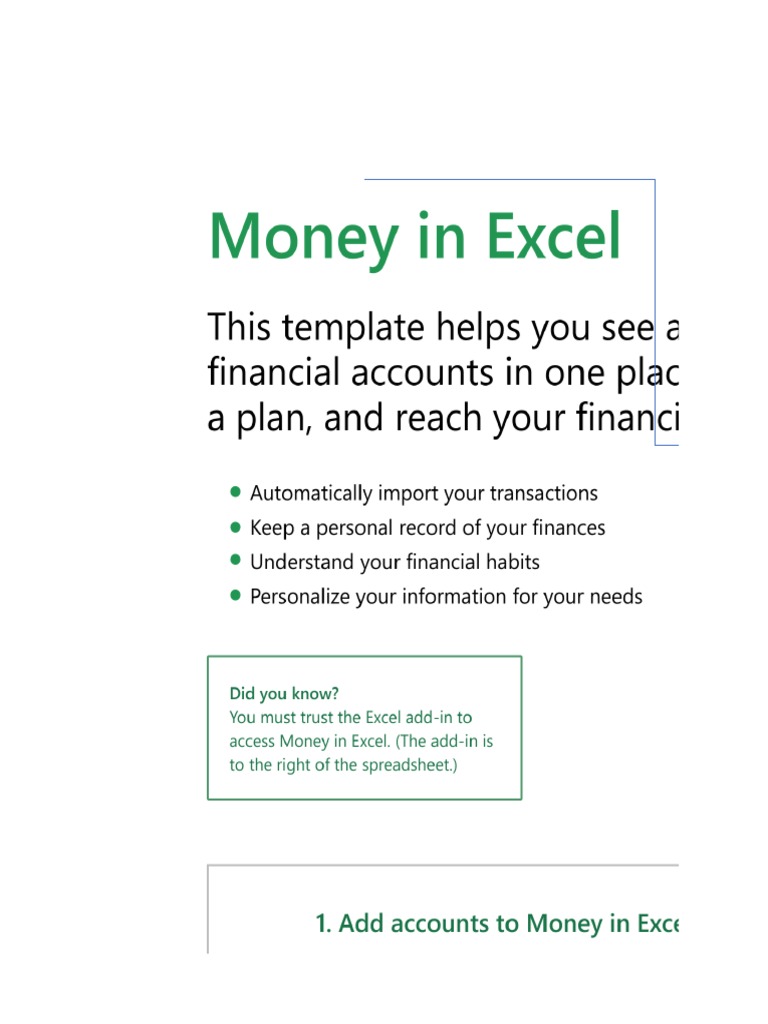 Money in Excel 1 | PDF