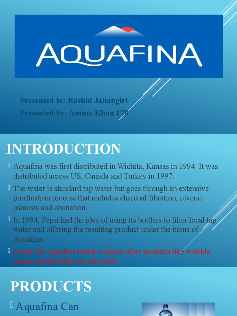 Aquafina Supply Chain Analysis | PDF | Strategic Management | Supply Chain