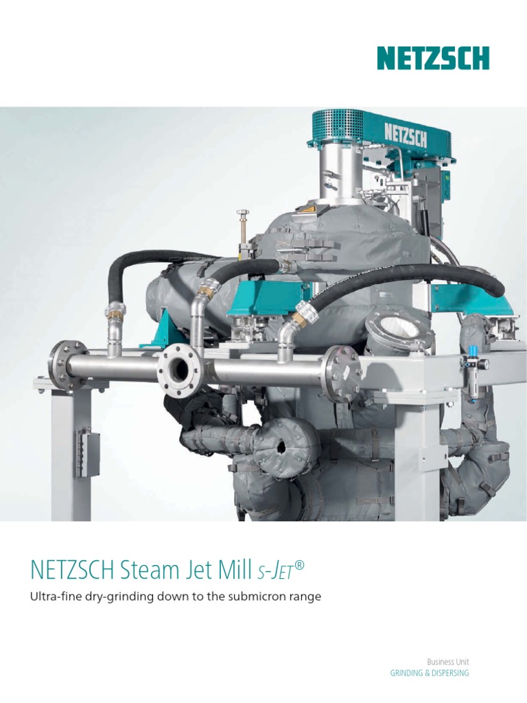 NETZSCH Steam Jet Mill S-Jet e | PDF | Steam | Boiler