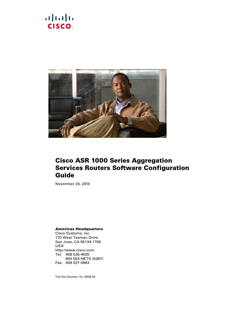 Cisco ASR 1000 Series Aggregation Services Routers Software ...