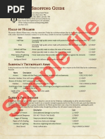 5e Magic Items: Name Price Rarity Name | PDF | Nature