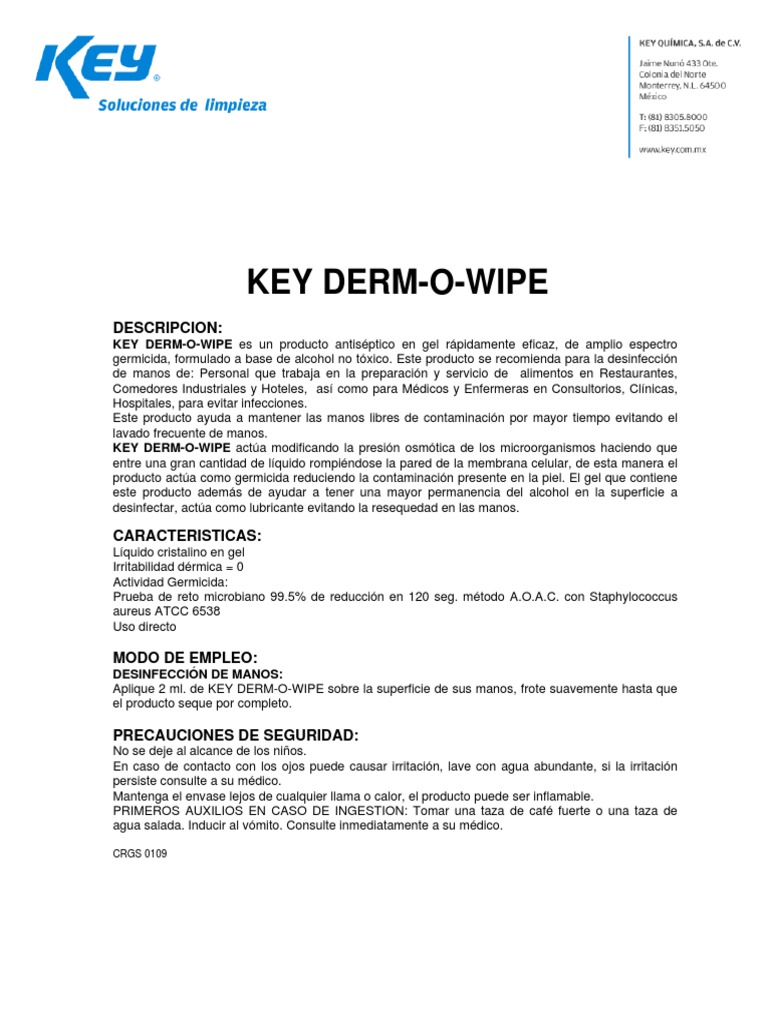 HT Derm o Wipe | PDF