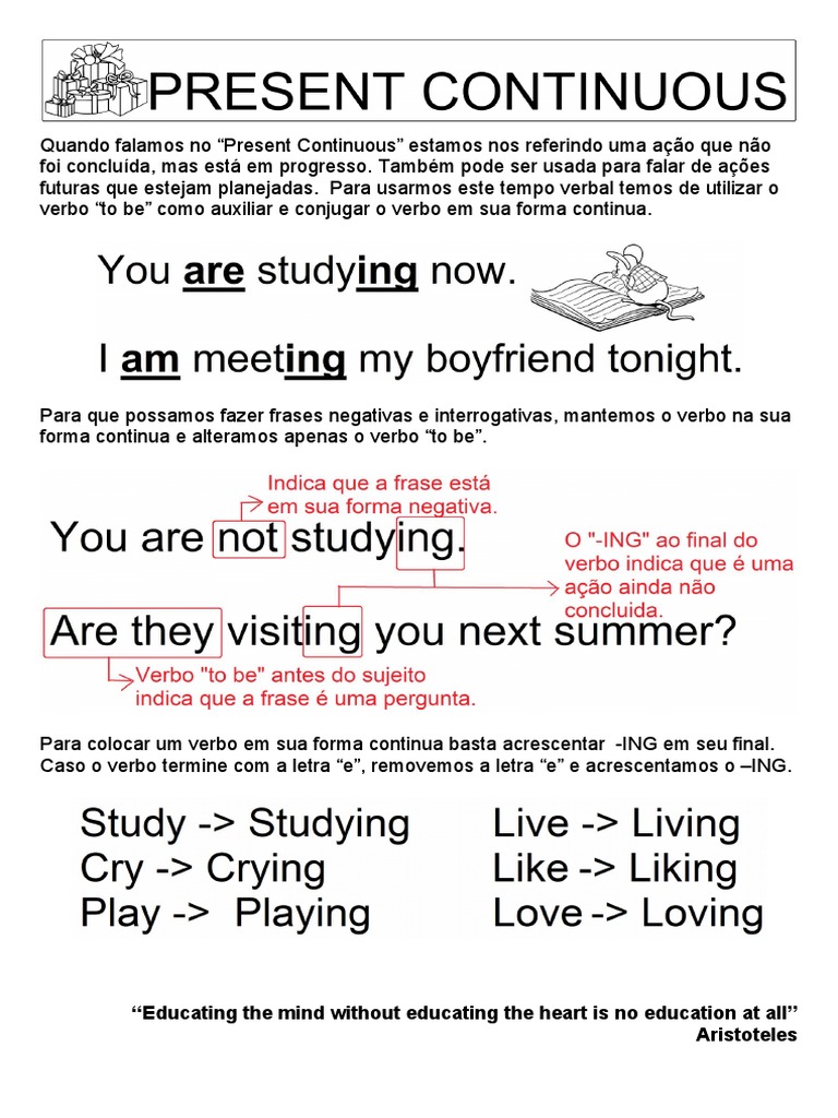 Present Continuous | PDF