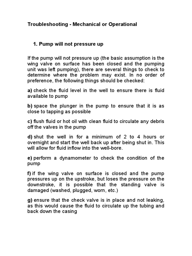 Troubleshooting ROD PUMPS | PDF | Pump | Casing (Borehole)