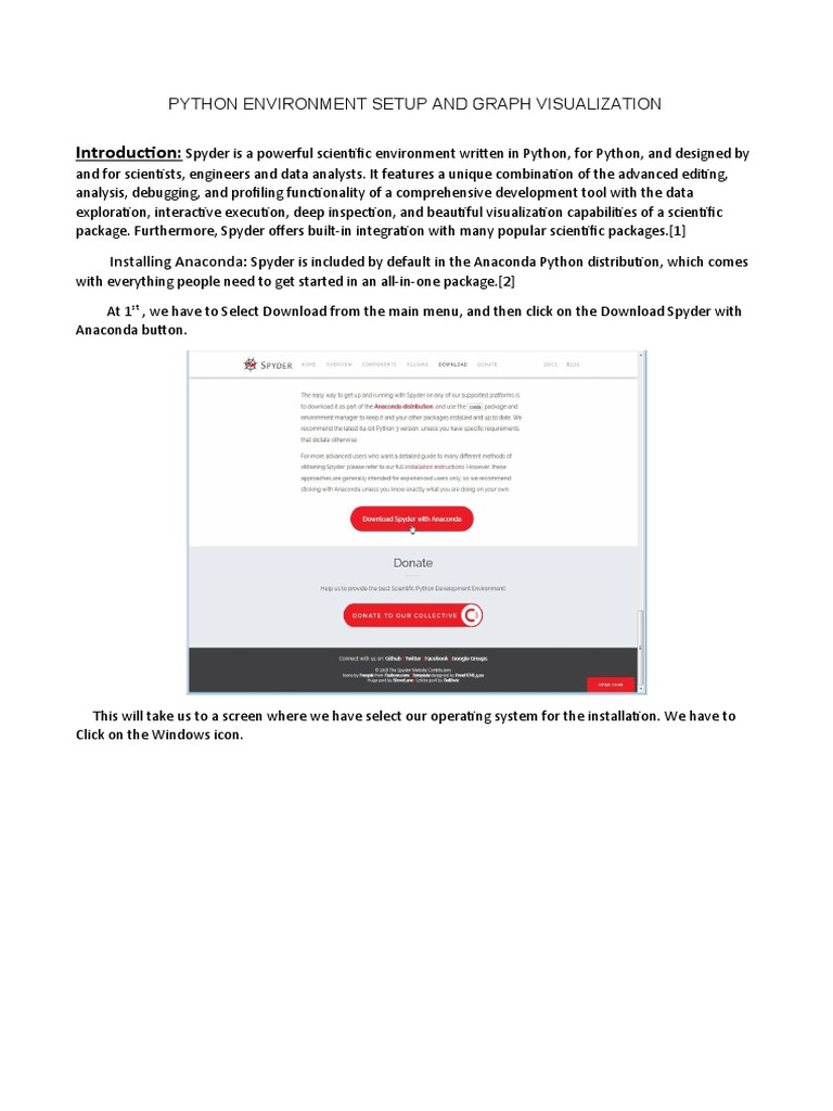 Python Environment Setup and Graph Visualization | PDF | System ...