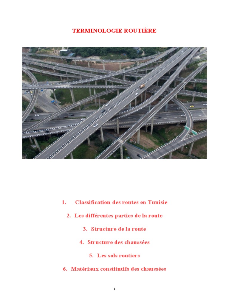 Terminologie Routiere | PDF | Grave (granulat) | Route