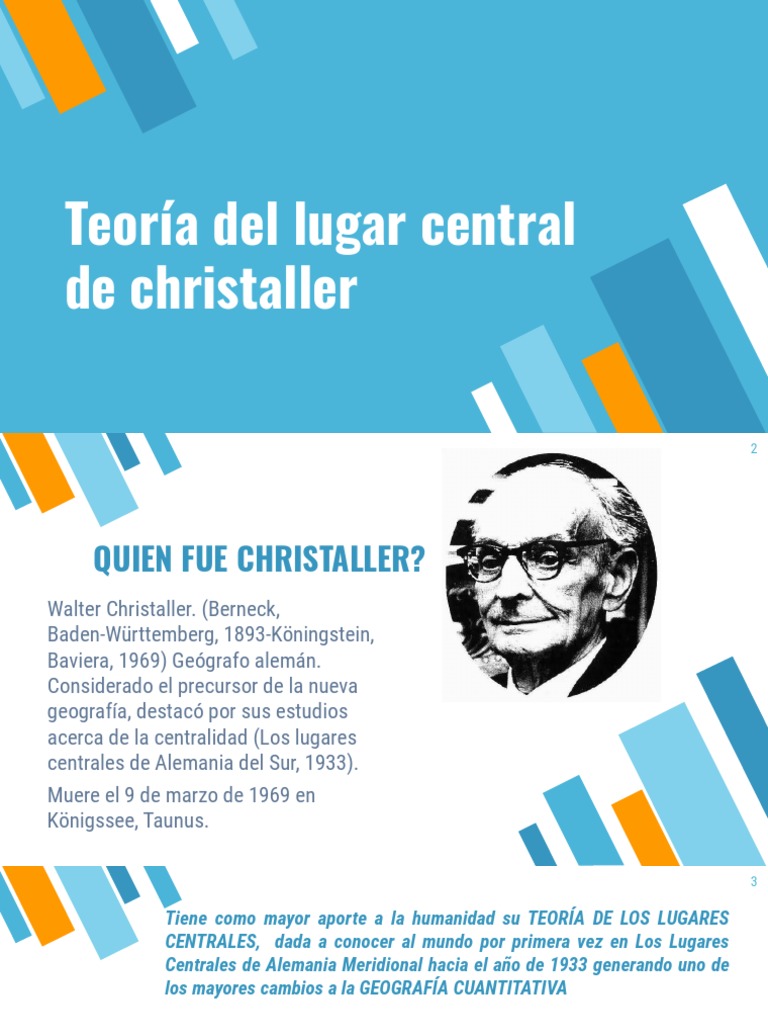 Teoria Del Lugar Central de Christaller | PDF | Economias | Science