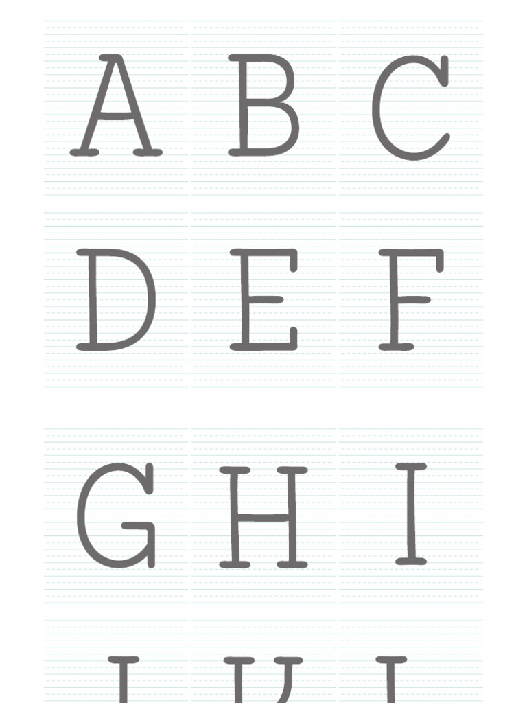 Alphabet Flash Cards | PDF