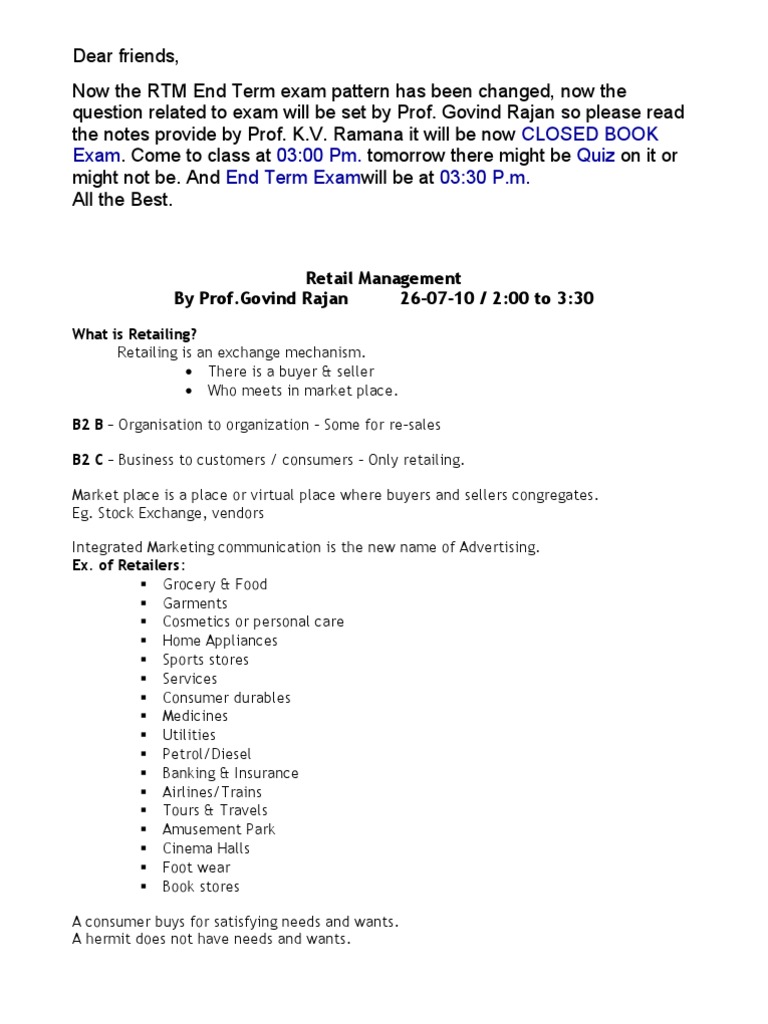 RTM | PDF | Grocery Store | Retail