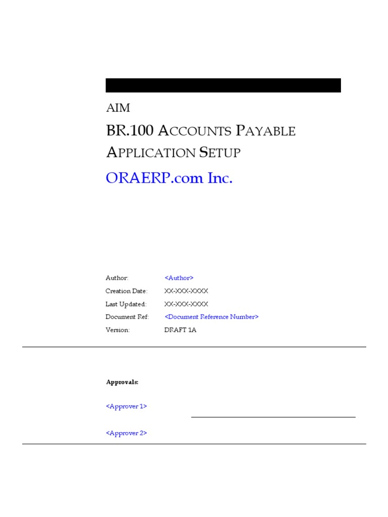 BR100 Accounts Payable | PDF | Accounts Payable | Withholding Tax