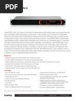 Biamp Data Sheet Tesiraforte x400 Feb22 PDF | PDF | Usb | Digital ...
