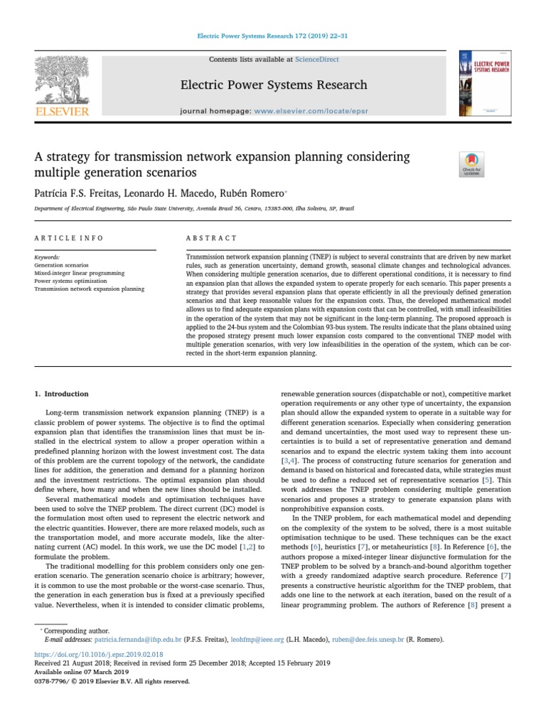 A Strategy For Transmission Network Expansion Planning Considering ...