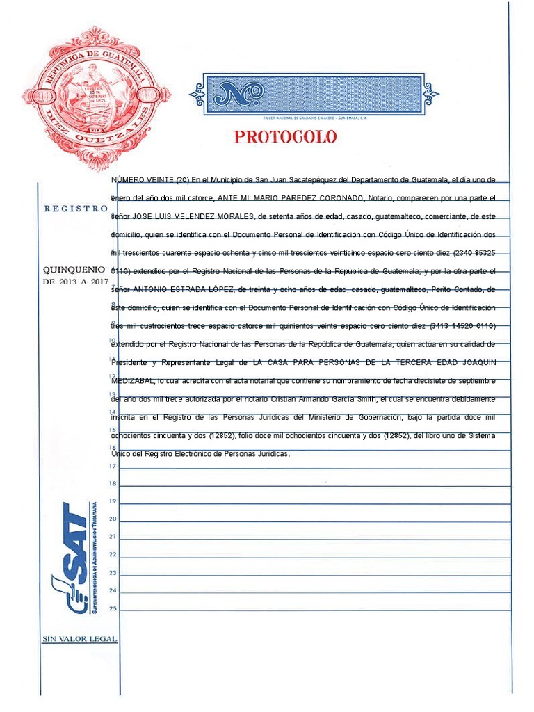 Hoja de Protocolo Editable 2021 | PDF