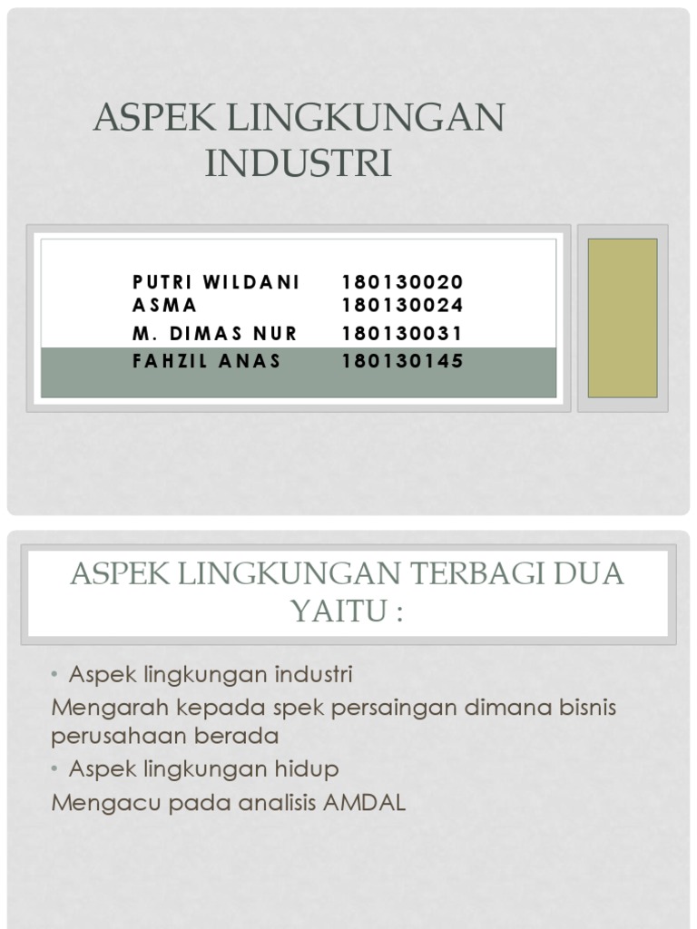 Lingkungan Industri | PDF | Bisnis