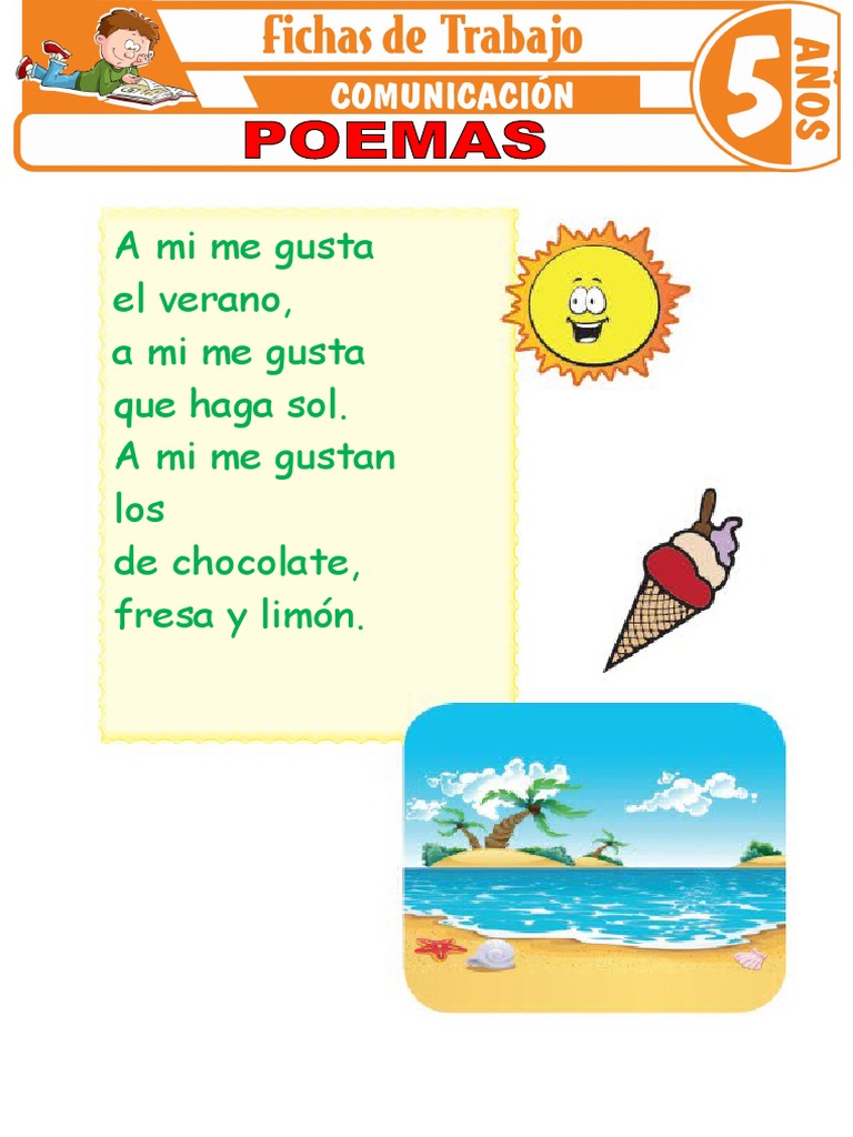 Poemas Para Ninos En Espanol