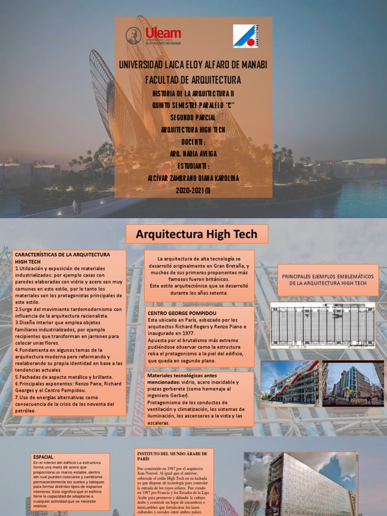 Arq. High Tech | PDF | Diseño arquitectonico | Arquitectura